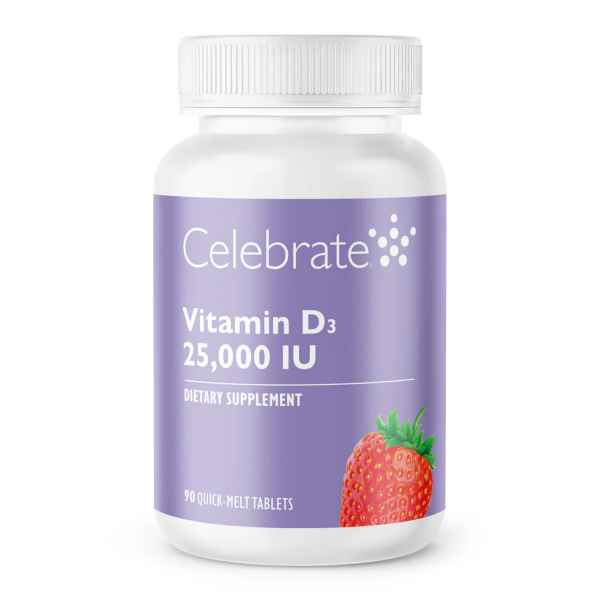 CELEBRATE VITAMIN D3 25,000 IU / 625 mcg - CHEWABLE BERRY (90 ...