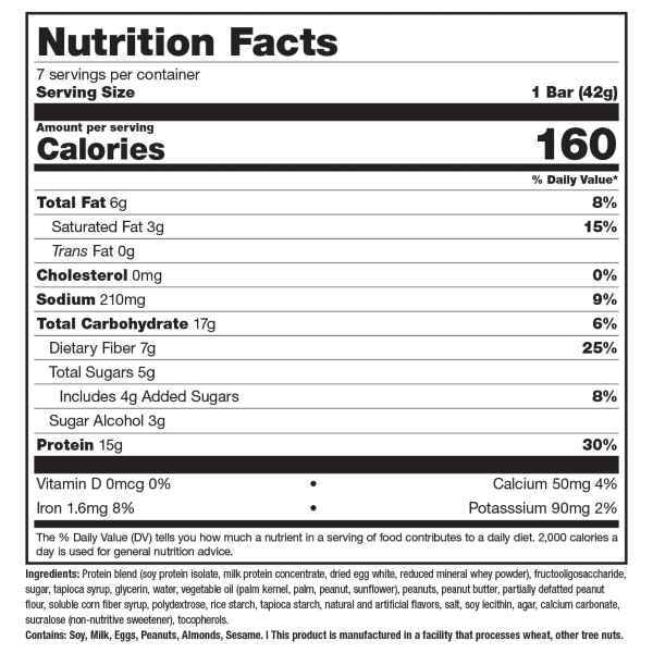 CELEBRATE PROTEIN BAR - FLUFFY NUTTER (7 count) | North Carolina ...